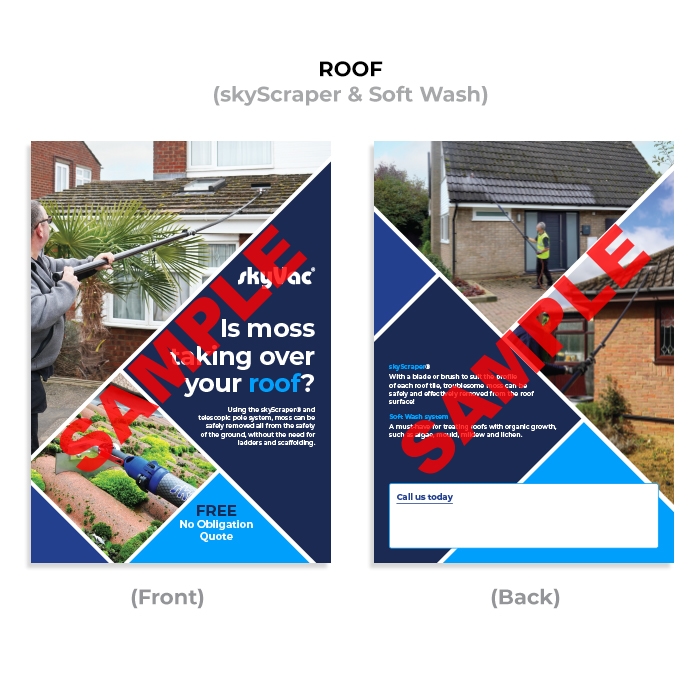 A5 promotional flyers - skyVac